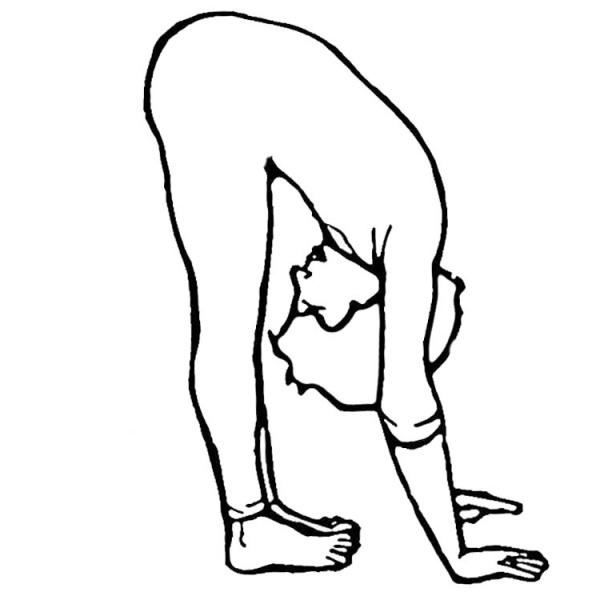 Gymnastics Stag Handstand Drawing Sketch Coloring Page