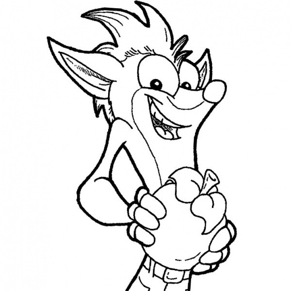 Crash Bandicoot Coloring Pages - Free Printable Coloring Pages