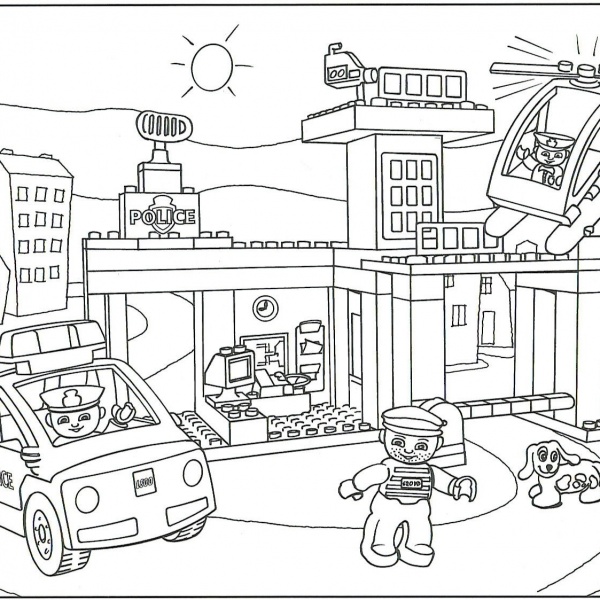 Lego City Coloring Pages Building Construction - Free Printable ...