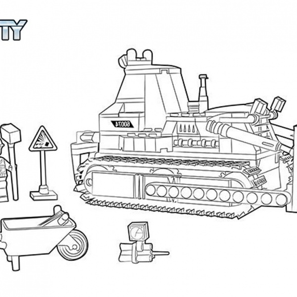 Lego City Coloring Pages Construction Truck - Free Printable Coloring Pages