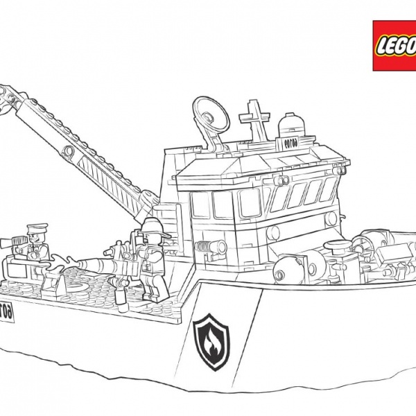 Lego City Coloring Pages City Construction - Free Printable Coloring Pages