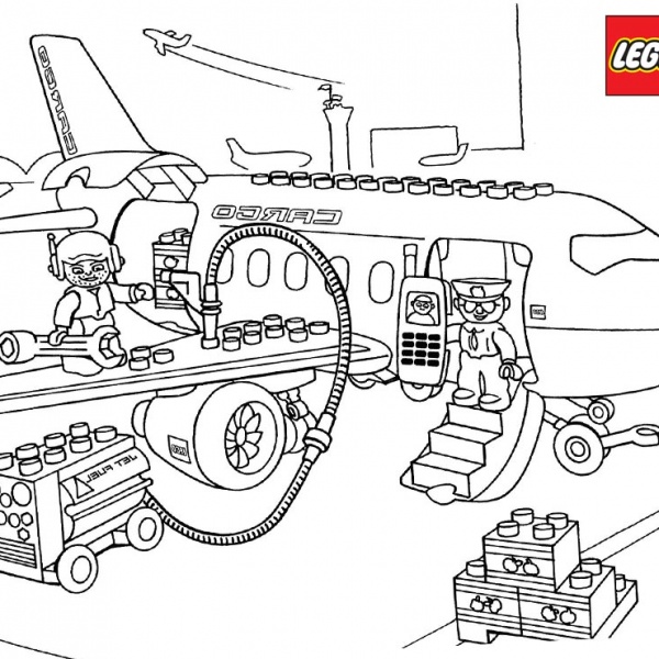 Lego City Coloring Pages Building Construction - Free Printable ...