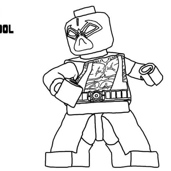 Lego Deadpool Coloring Pages - Free Printable Coloring Pages