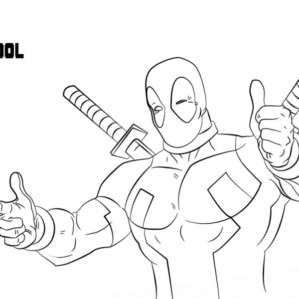 Lego Deadpool Coloring Pages Black and White - Free Printable Coloring ...