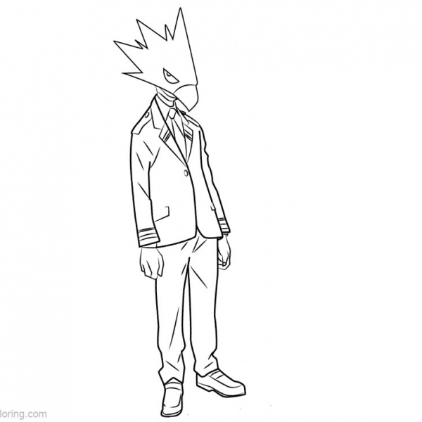 My Hero Academia Coloring Pages Denki Kaminari - Free Printable ...