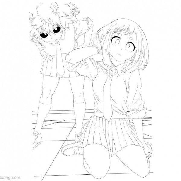 My Hero Academia Coloring Pages Minoru Mineta - Free Printable Coloring ...
