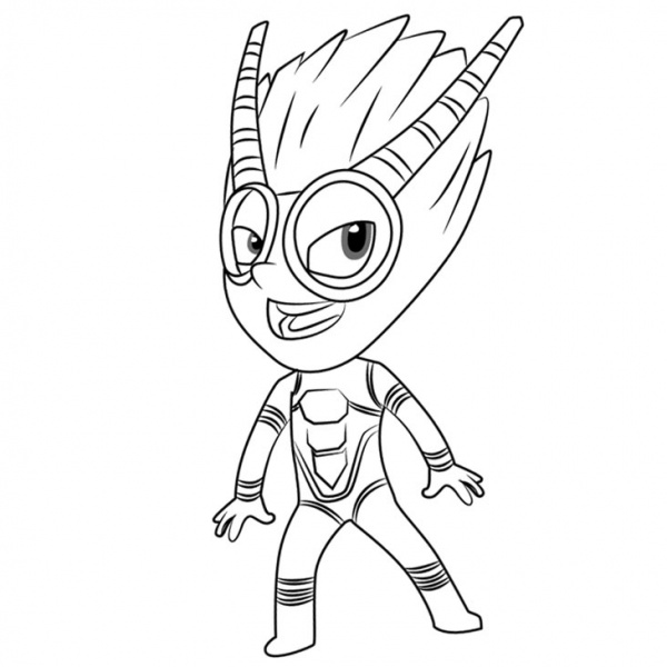 Catboy Coloring Pages Lineart - Free Printable Coloring Pages