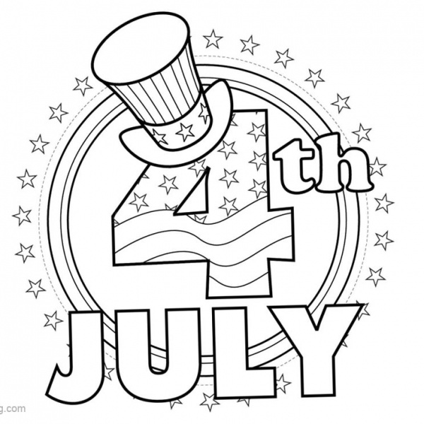 Patriotic Coloring Pages Owl with Flag - Free Printable Coloring Pages