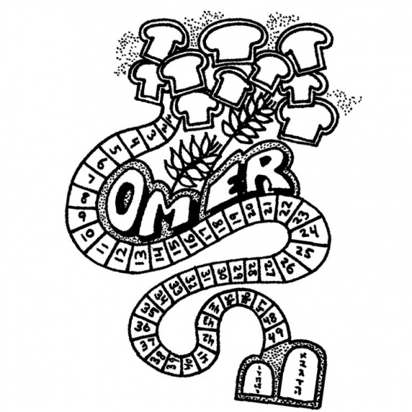 Shavuot Coloring Pages Counting of The Omer Lineart - Free Printable ...
