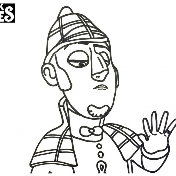 Sherlock Gnomes Gnomeo Coloring Pages Line Drawing - Free Printable ...