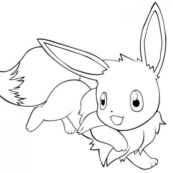 Eevee Coloring Pages - Free Printable Coloring Pages