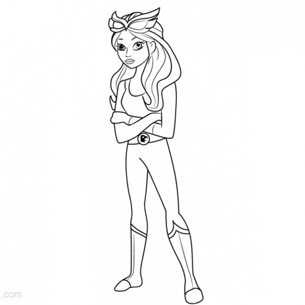 Hawkgirl Coloring Pages - Free Printable Coloring Pages
