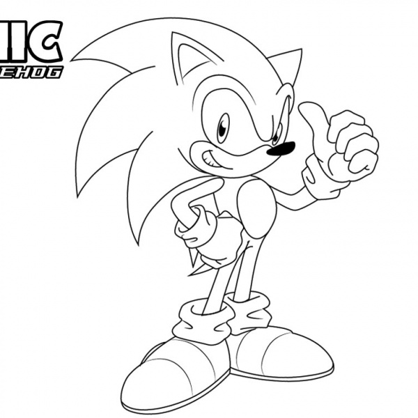 Sonic The Hedgehog Coloring Pages Outline Drawing - Free Printable ...
