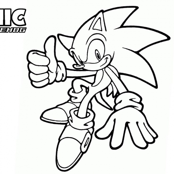 Sonic The Hedgehog Coloring Pages Driving the Car - Free Printable ...