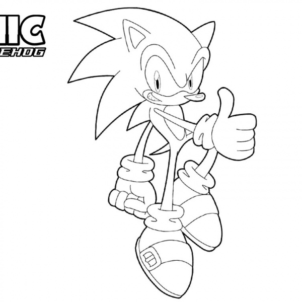 Sonic The Hedgehog Coloring Pages Driving the Car - Free Printable ...