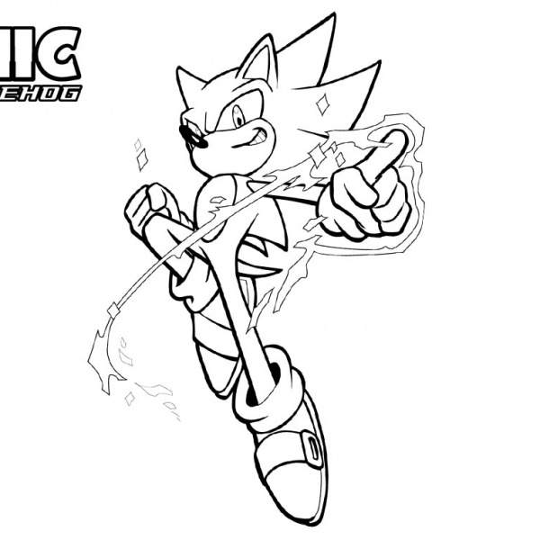 Sonic The Hedgehog Coloring Pages Driving the Car - Free Printable ...