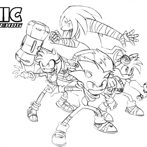 Sonic The Hedgehog Boom Coloring Pages - Free Printable Coloring Pages