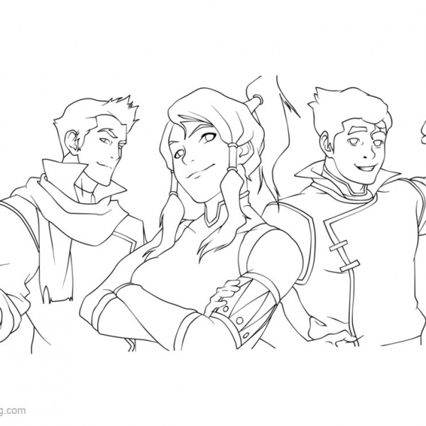 The Legend of Korra Coloring Pages Asami Sato - Free Printable Coloring ...