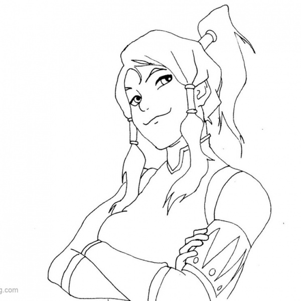 Tenzin from The Legend of Korra Coloring Pages - Free Printable ...