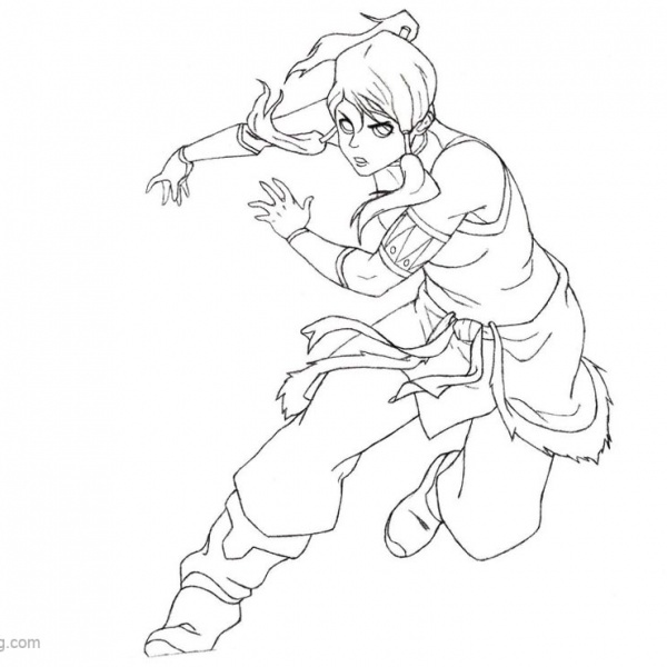The Legend of Korra Coloring Pages Asami and Korra Drawing by stelleo ...