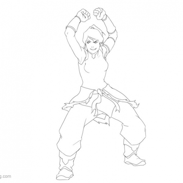 The Legend of Korra Coloring Pages Mako Line Drawing - Free Printable ...