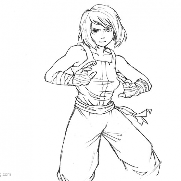 The Legend of Korra Coloring Pages Asami and Korra Drawing by stelleo ...