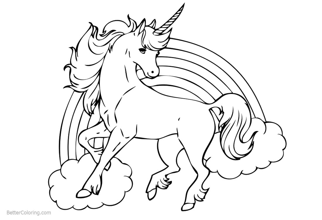 Unicorn Coloring Pages With Rainbow Free Printable Coloring Pages Unicorn Coloring Pages With Rainbow Free Printable Coloring Pages