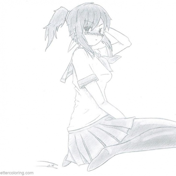 Yandere Simulator Coloring Pages - Free Printable Coloring Pages