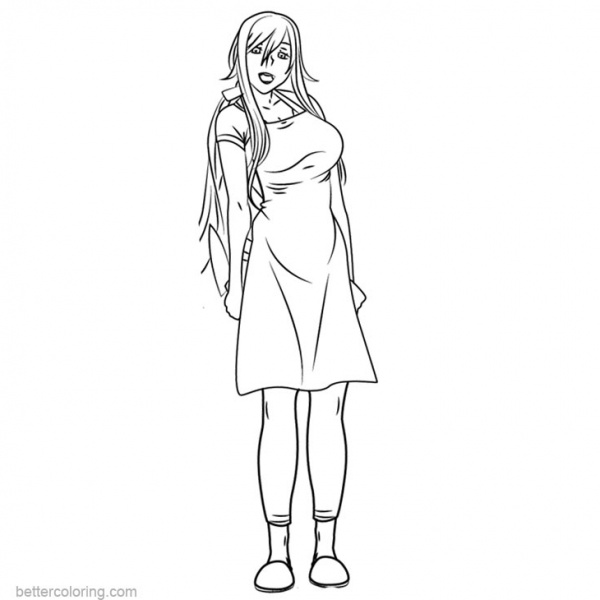 Yandere Simulator Coloring Pages Osana Najimi Free Printable Coloring Pages