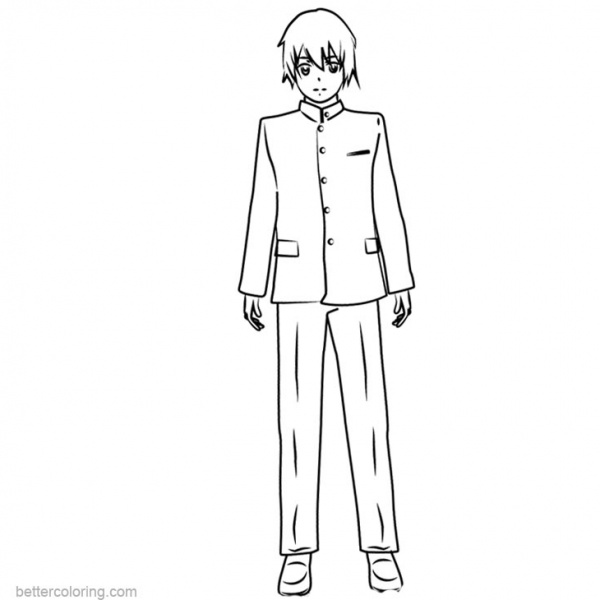 Yandere Simulator Coloring Pages - Free Printable Coloring Pages