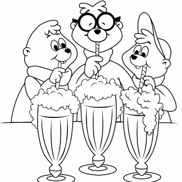 Theodore Chipmunk Coloring Pages