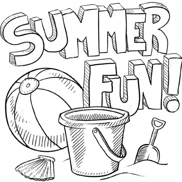 Beach Ball Coloring Pages A Boy Play Beach Ball - Free Printable ...