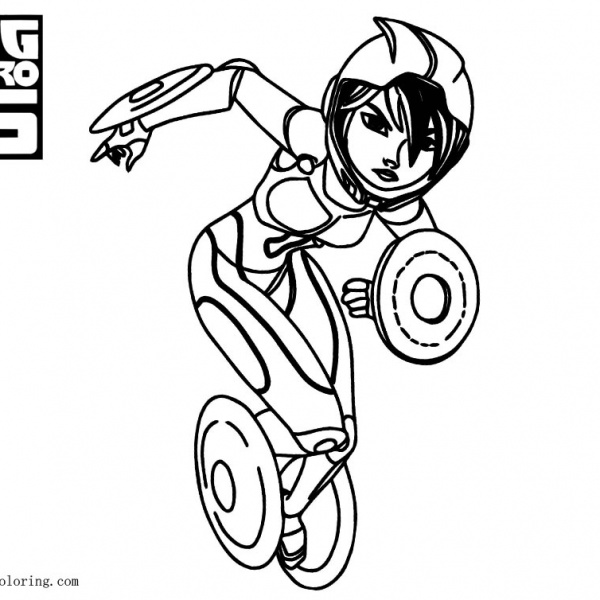 Big Hero 6 Coloring Pages Characters Hiro - Free Printable Coloring Pages