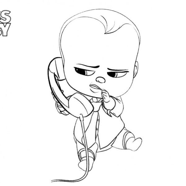 Boss Baby Coloring Pages Characters - Free Printable Coloring Pages