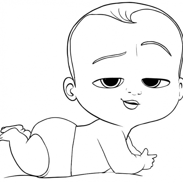 Cute Boss Baby Coloring Pages - Free Printable Coloring Pages