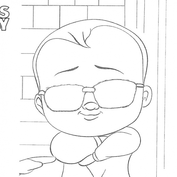 Boss Baby Coloring Pages Connect the Dots Activity Worksheet - Free ...