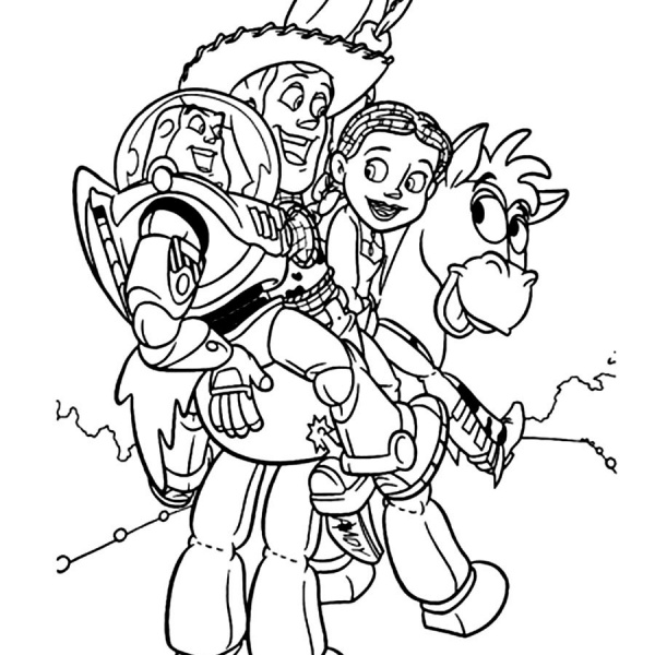 Buzz Lightyear Coloring Pages Characters from Toy Story - Free ...