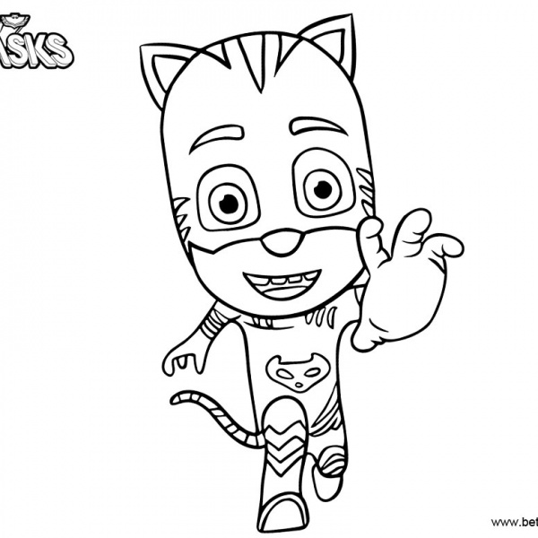 Catboy from PJ Masks Coloring Pages - Free Printable Coloring Pages