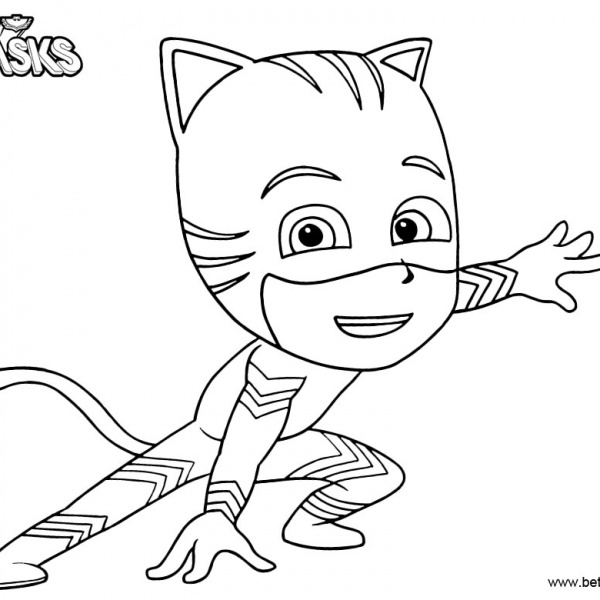 Masks of PJ Masks Catboy Coloring Pages - Free Printable Coloring Pages