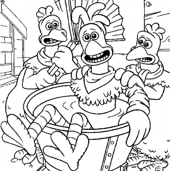 Chicken Run Coloring Pages Bunty - Free Printable Coloring Pages
