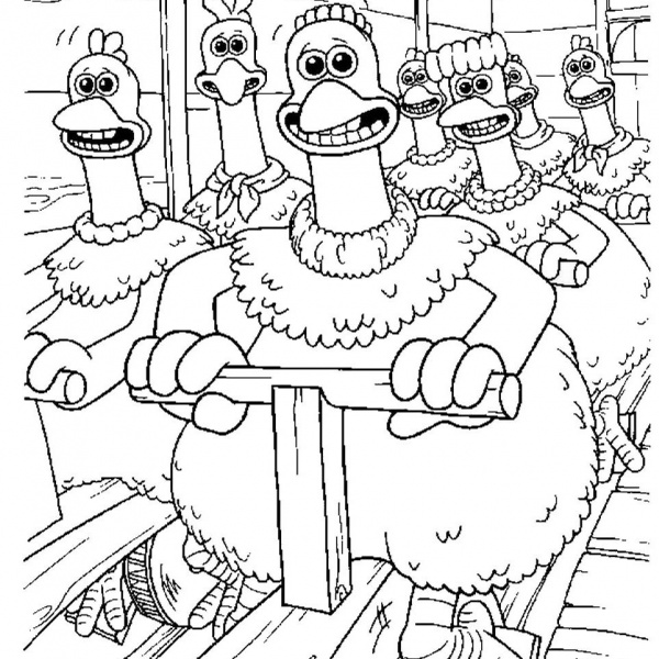 Chicken Run Coloring Pages - Free Printable Coloring Pages
