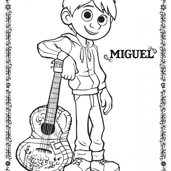 Coco Coloring Pages Characters - Free Printable Coloring Pages