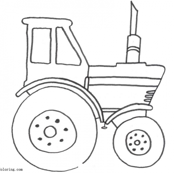 Vintage Tractor coloring pages - Free Printable Coloring Pages