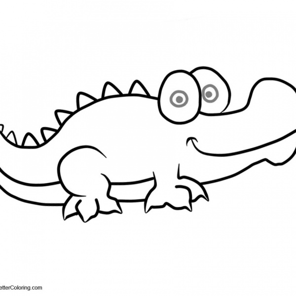 Baby Crocodiles Coloring Pages - Free Printable Coloring Pages
