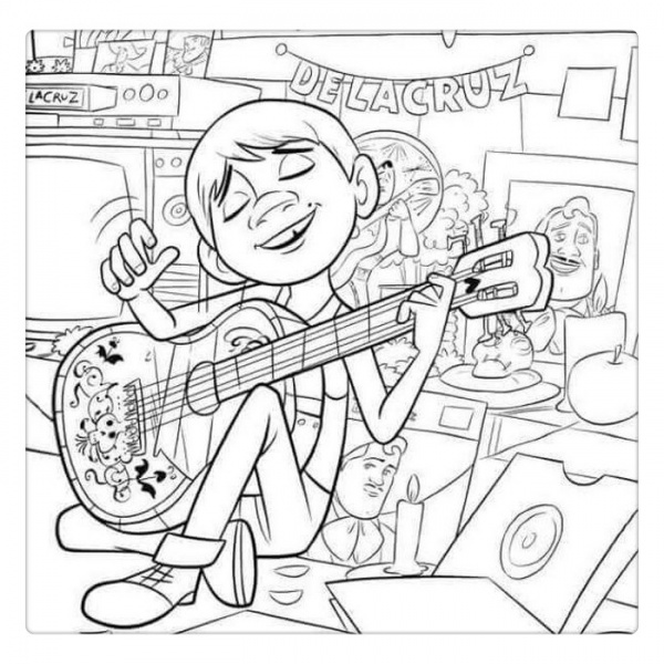 Coco Coloring Pages Dog Dante for Adults - Free Printable Coloring Pages