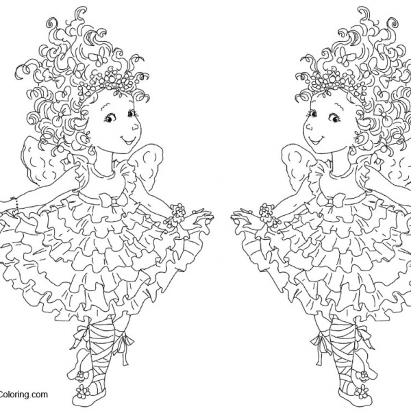 Fancy Nancy Coloring Pages Sketch Black and White - Free Printable ...