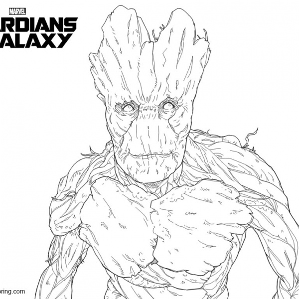 Collection of Guardians Of The Galaxy Coloring Pages - Free Printable