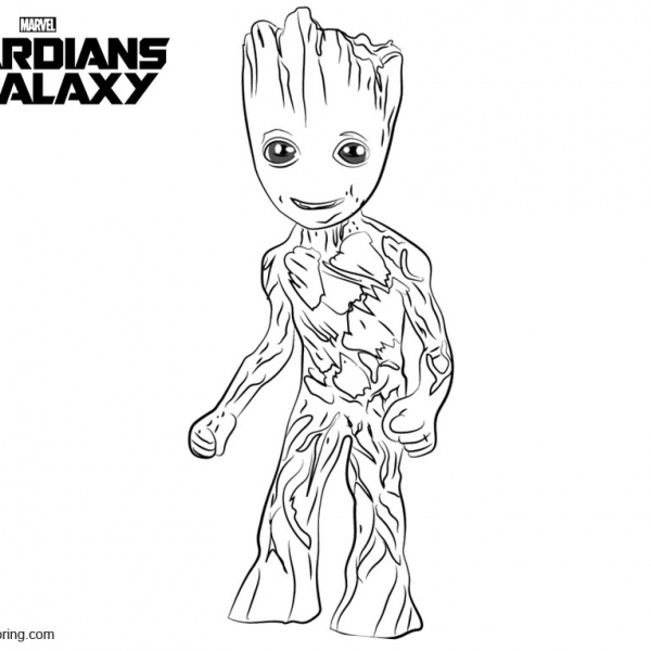 Guardians of the Galaxy Rocket Raccoon Coloring Pages - Free Printable ...