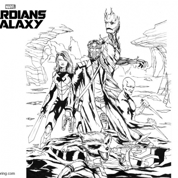 Guardians of the Galaxy Coloring Pages - Free Printable Coloring Pages