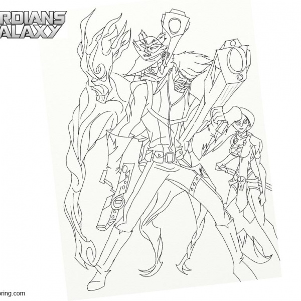 Guardians of the Galaxy Star Lord Coloring Pages Mask - Free Printable ...